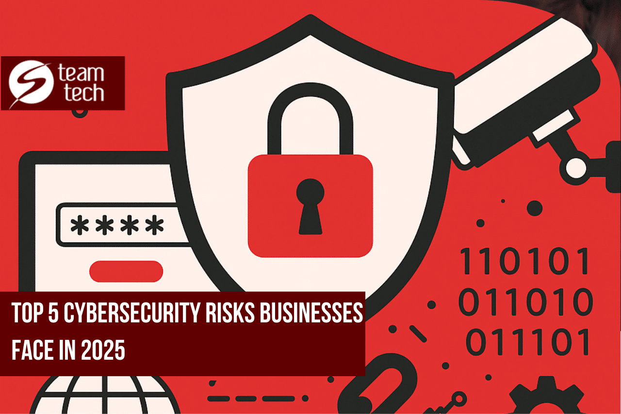Top 5 Cybersecurity Risks Businesses Face in 2025 | Team Tech Solution